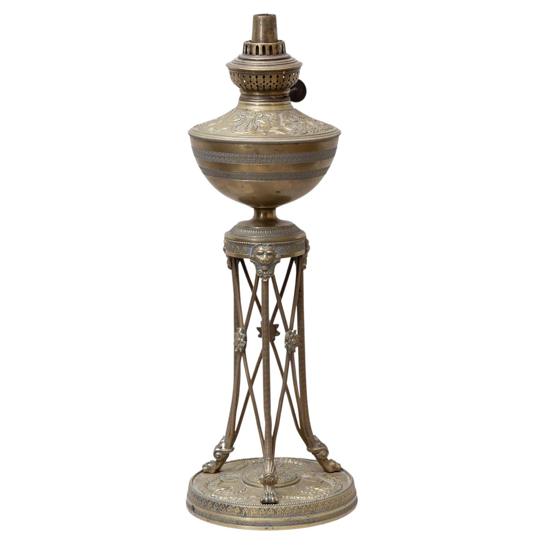 Peter Behrens' Flying Lady Table Lamp, Tiffany-Style, 2nd Half 20th ...