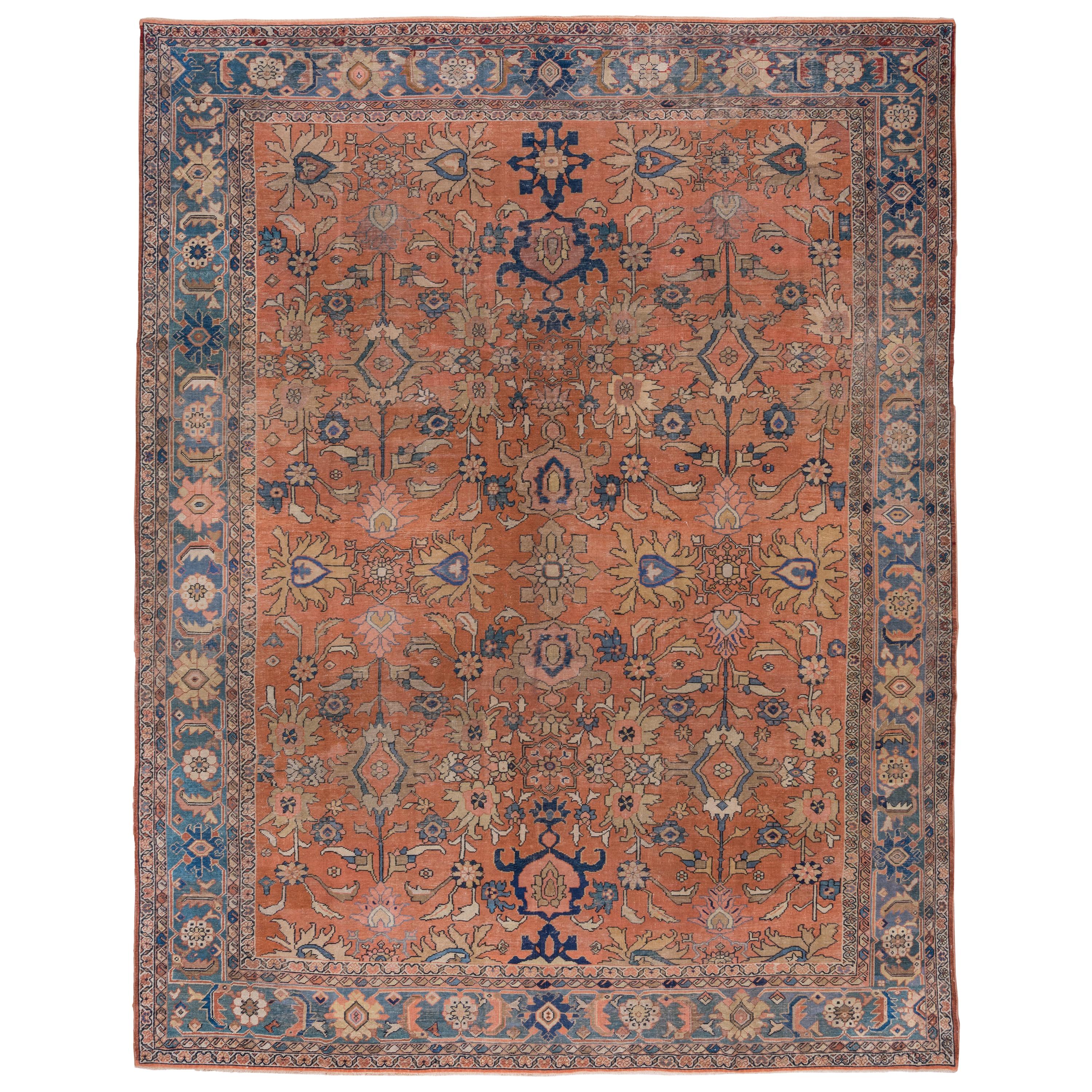 Soft Colored Rustic Antique Persian Sultanabad Carpet, circa 1890s For ...