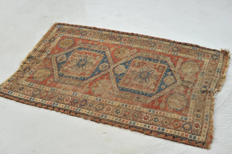 Antique Sumac Character-Rich Rug, c.1900's For Sale at 1stDibs