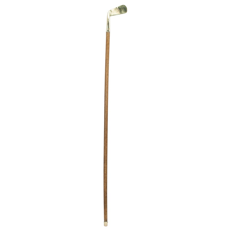 Antique Sunday Club, Golf Club Walking Stick For Sale at 1stDibs