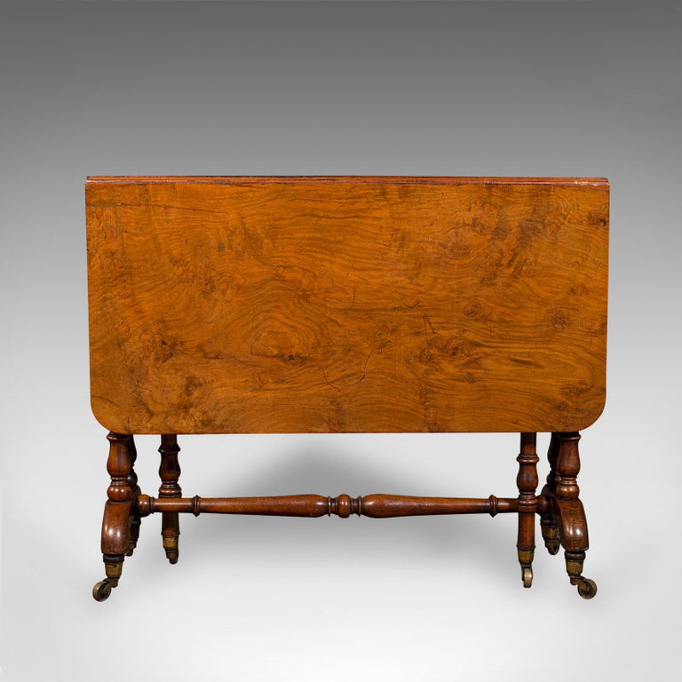 Antique Sutherland Table, English, Walnut, Gate Leg, Occasional ...