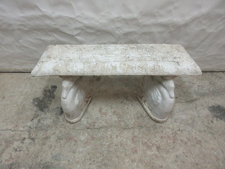 Antique Swan Bench For Sale at 1stDibs