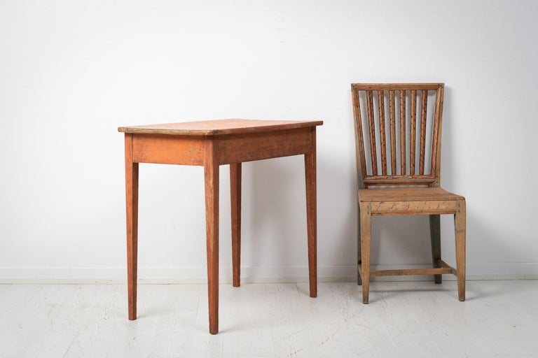 Antique Swedish Gustavian Pine Side or Wall Table For Sale at 1stDibs