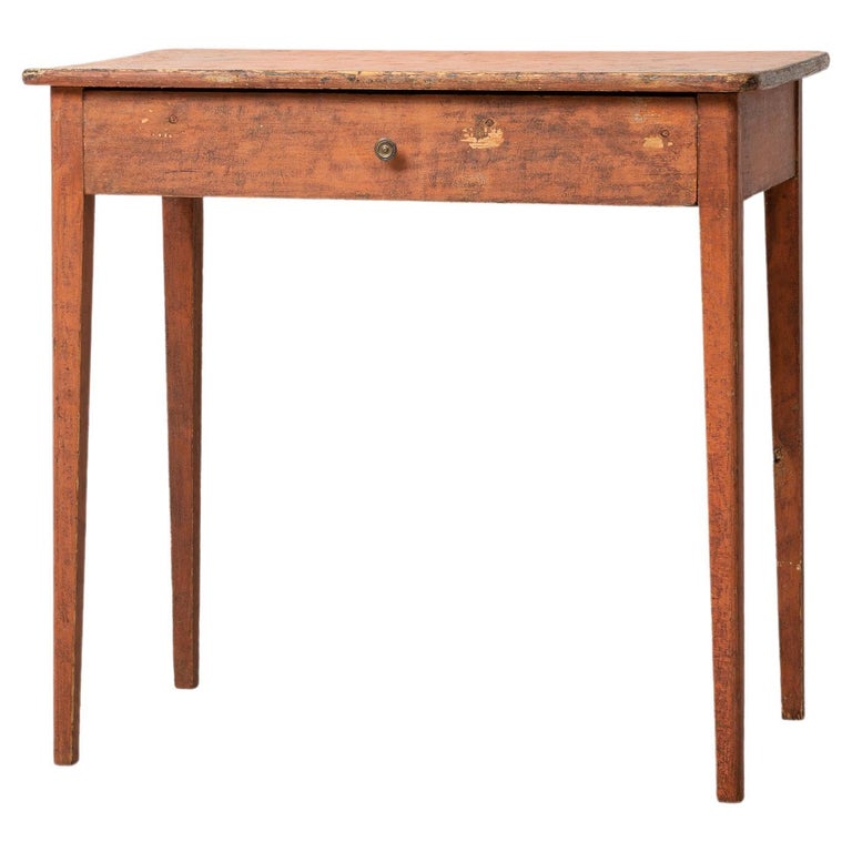 Antique Swedish Gustavian Pine Side or Wall Table For Sale at 1stDibs