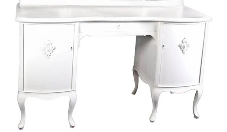 Antique Swedish Gustavian Three Mirror Curved Dressing Table Early 20th ...