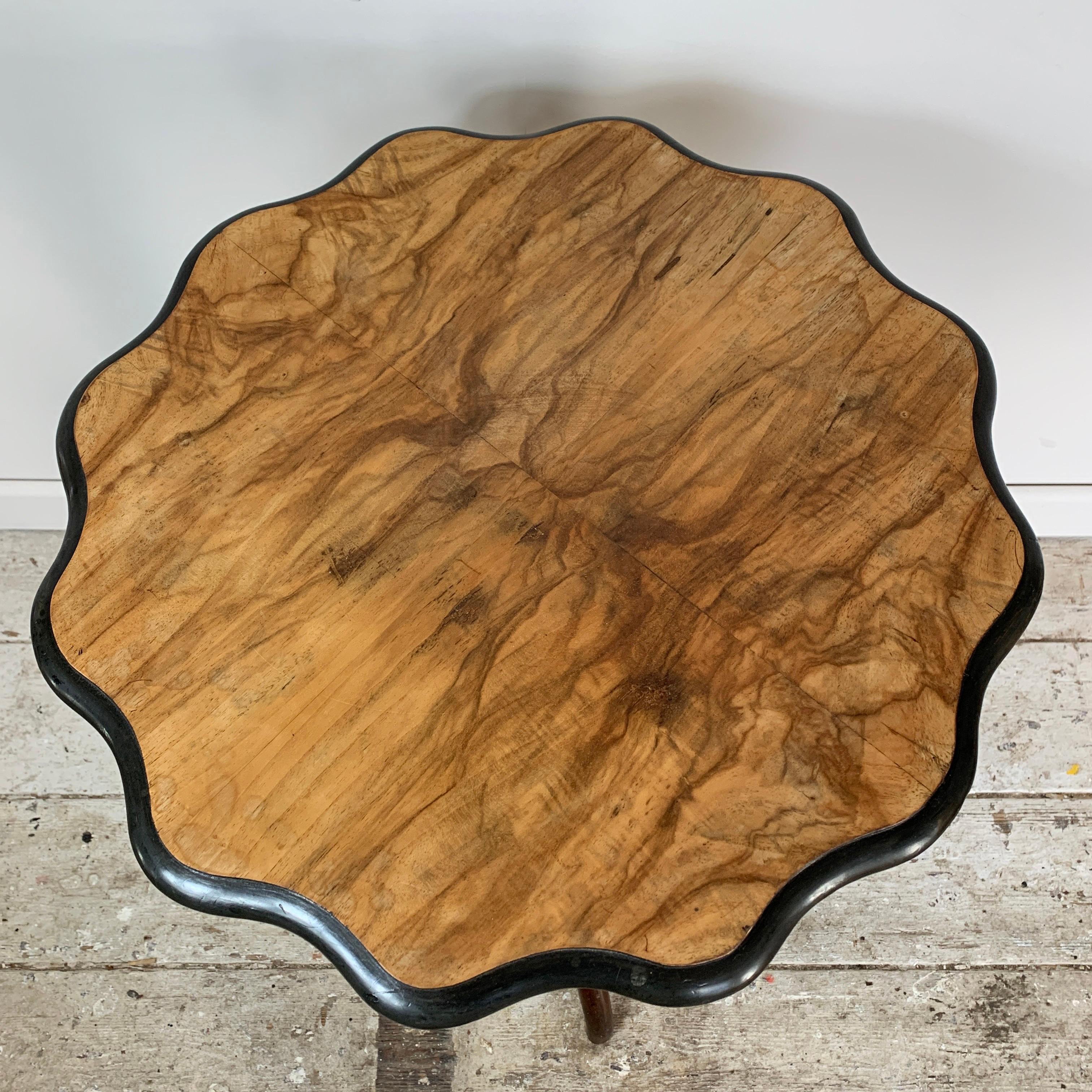 Antique Swedish Gypsy Table with Walnut Veneer For Sale at 1stDibs ...