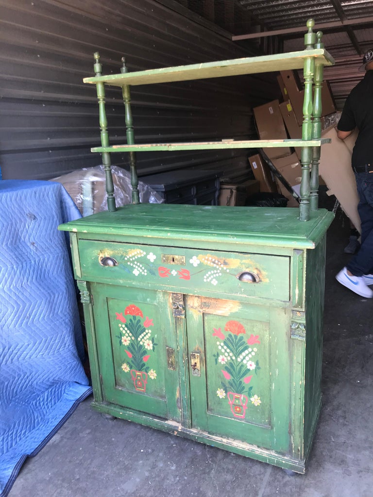 Antique Swedish Hand Painted Hutch For Sale at 1stDibs | scandinavian ...