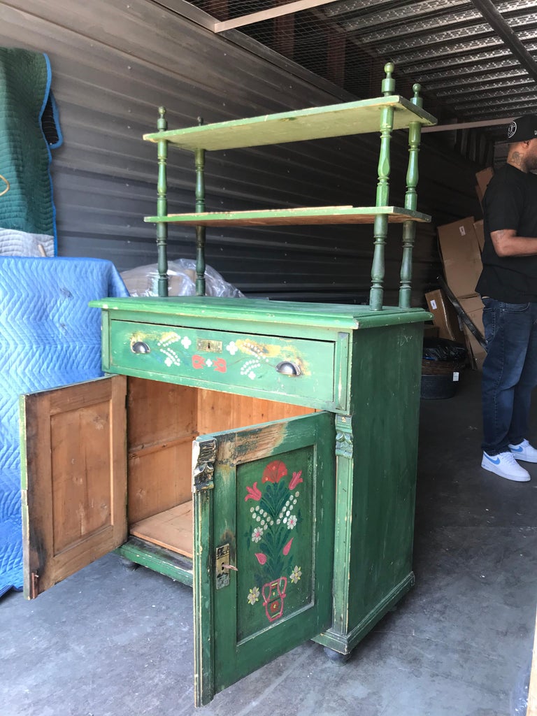 Antique Swedish Hand Painted Hutch For Sale at 1stDibs | scandinavian ...