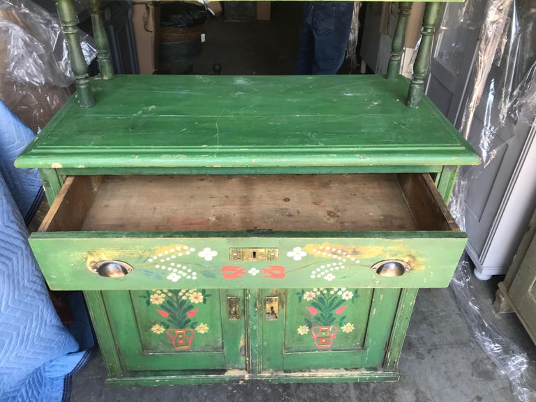 Antique Swedish Hand Painted Hutch For Sale at 1stDibs | scandinavian ...
