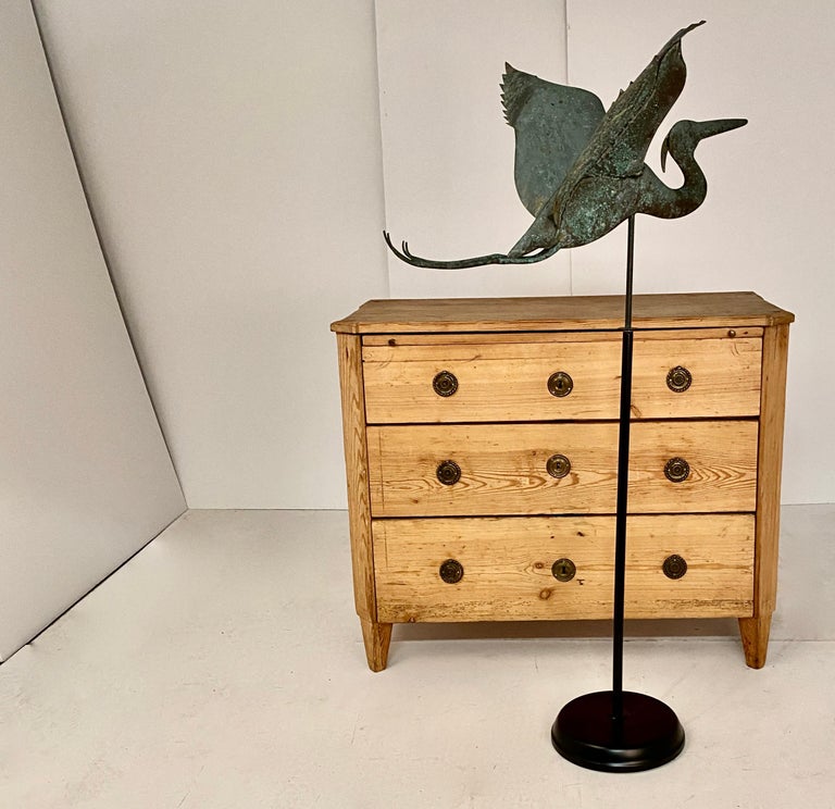 Antique Swedish Pine Commode For Sale at 1stDibs