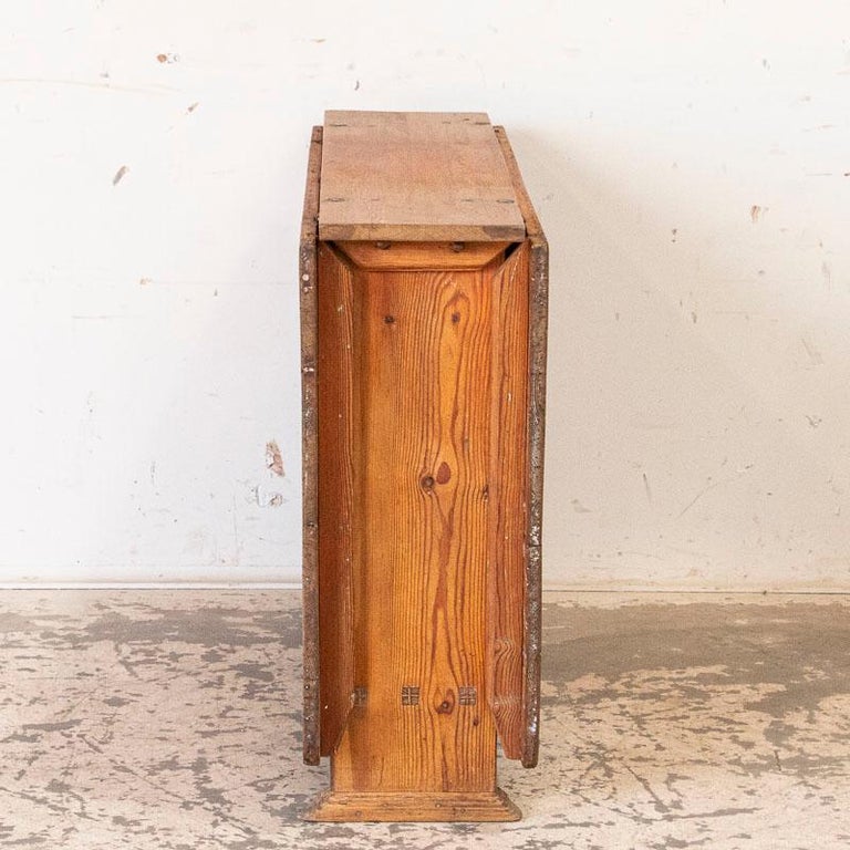 Antique Swedish Pine Gate Leg Drop-Leaf Table at 1stDibs