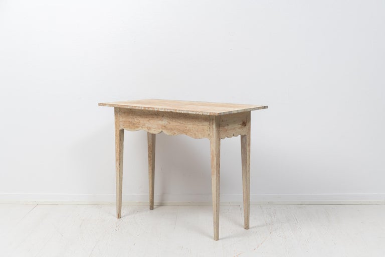 Antique Swedish Small Folk Art Console Table For Sale at 1stDibs