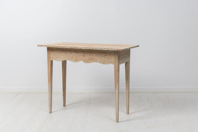 Antique Swedish Small Folk Art Console Table For Sale at 1stDibs