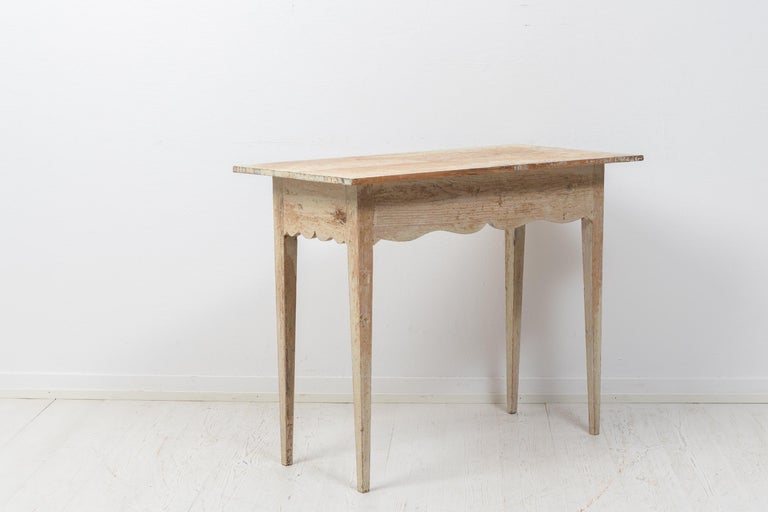 Antique Swedish Small Folk Art Console Table For Sale at 1stDibs