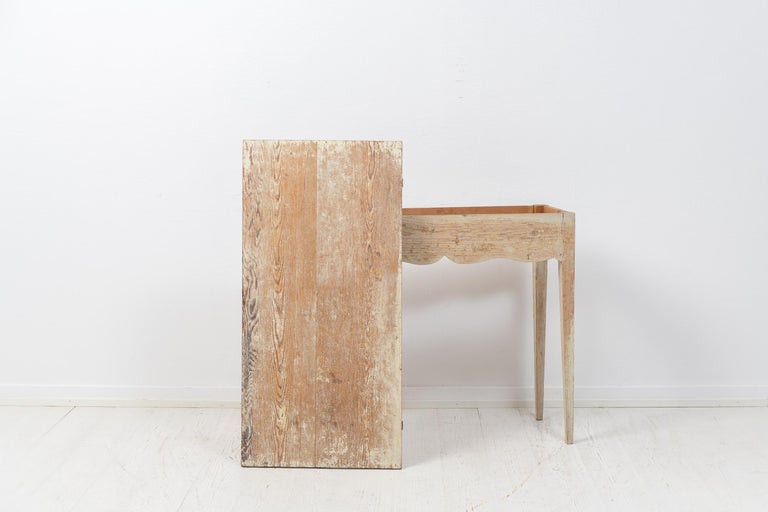 Antique Swedish Small Folk Art Console Table For Sale at 1stDibs