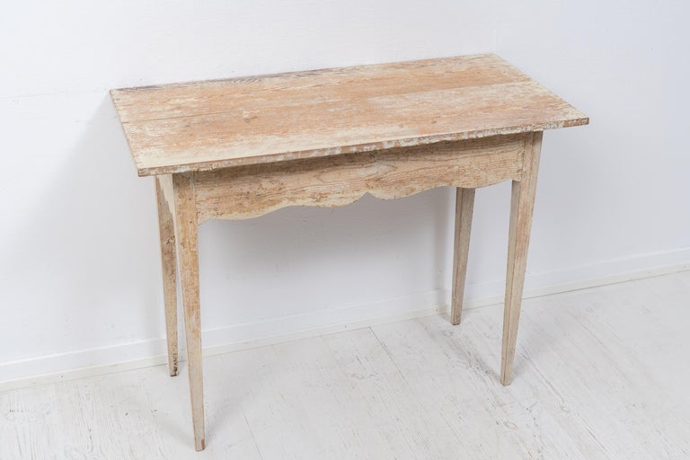 Antique Swedish Small Folk Art Console Table For Sale at 1stDibs