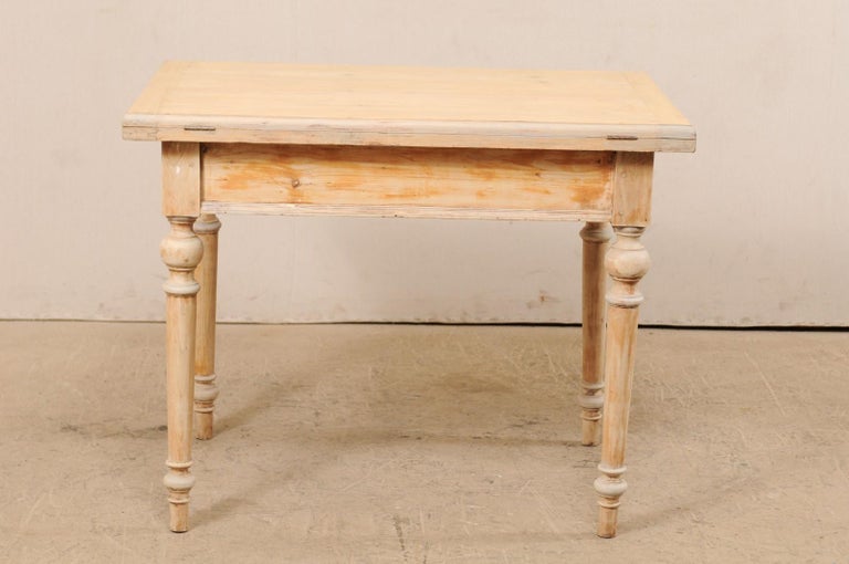 Antique Swedish Table with Expandable Top at 1stDibs
