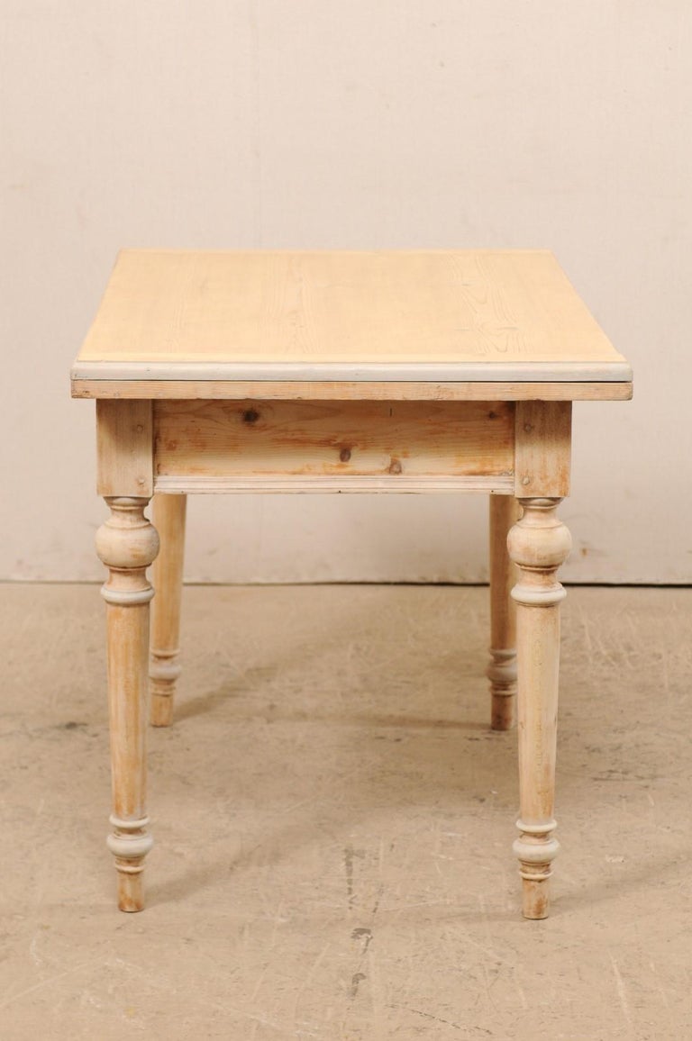 Antique Swedish Table with Expandable Top at 1stDibs