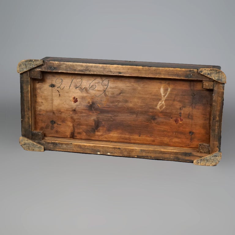 Antique Swiss Twelve-Tune Music Box, Rosewood and Mother of Pearl Inlay ...