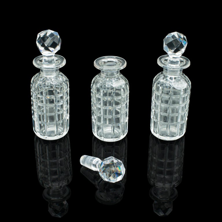 Antique Table Condiment Set, English, Silver Plate, Glass, Cruet ...