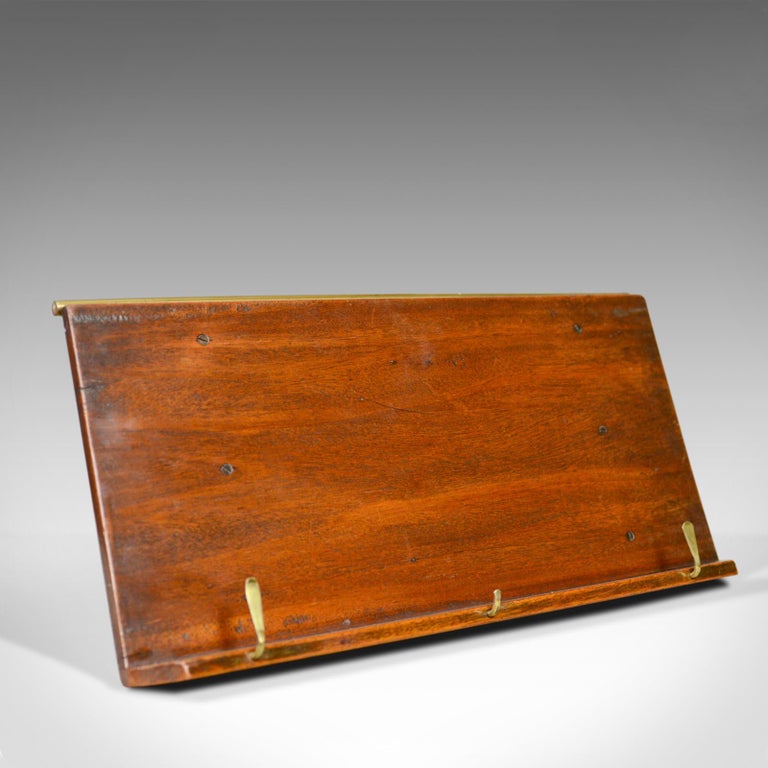 Antique Table or Piano Top Music Stand, Mahogany, Lectern, Book Rest ...