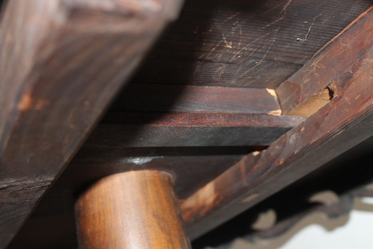 Antique Table with 19th Century Marque Inlaid Stars Top at 1stDibs ...