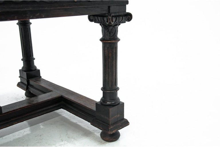 Antique Table with Dining Room Chairs from circa 1880 in the ...