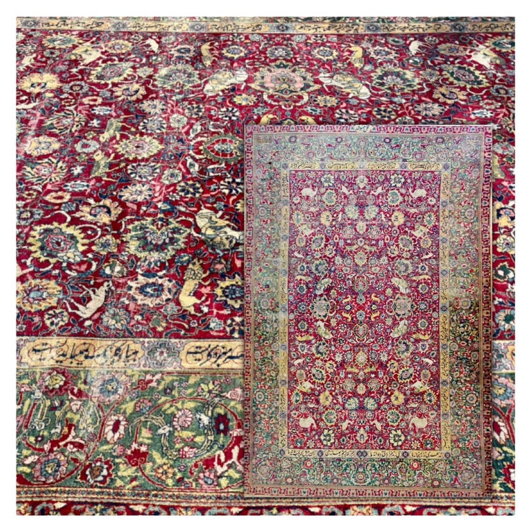 Antique Tabriz Rug For Sale at 1stDibs