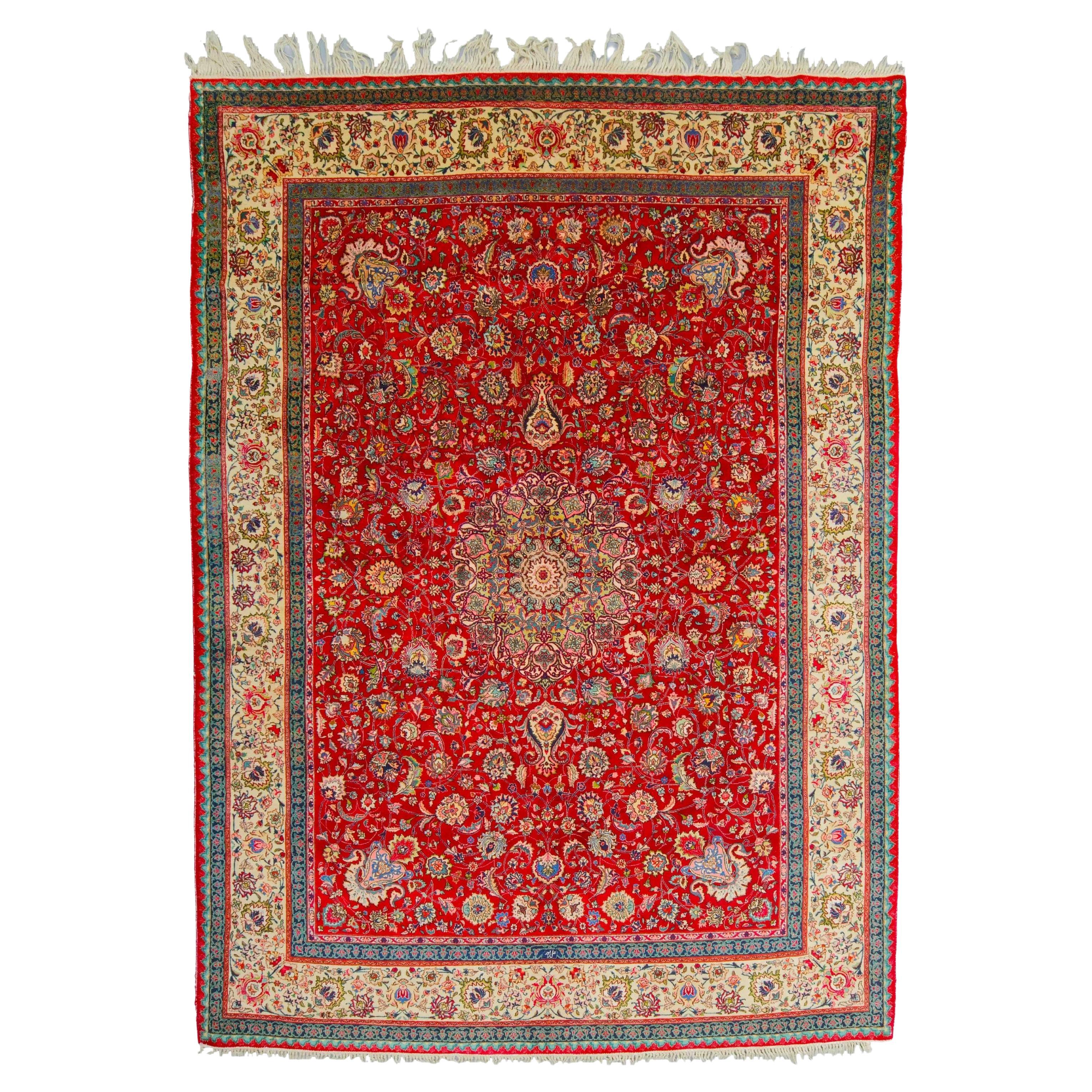 Antique Tabriz Rug - Late of 19th Century Azerbaijan Tabriz Rug ...