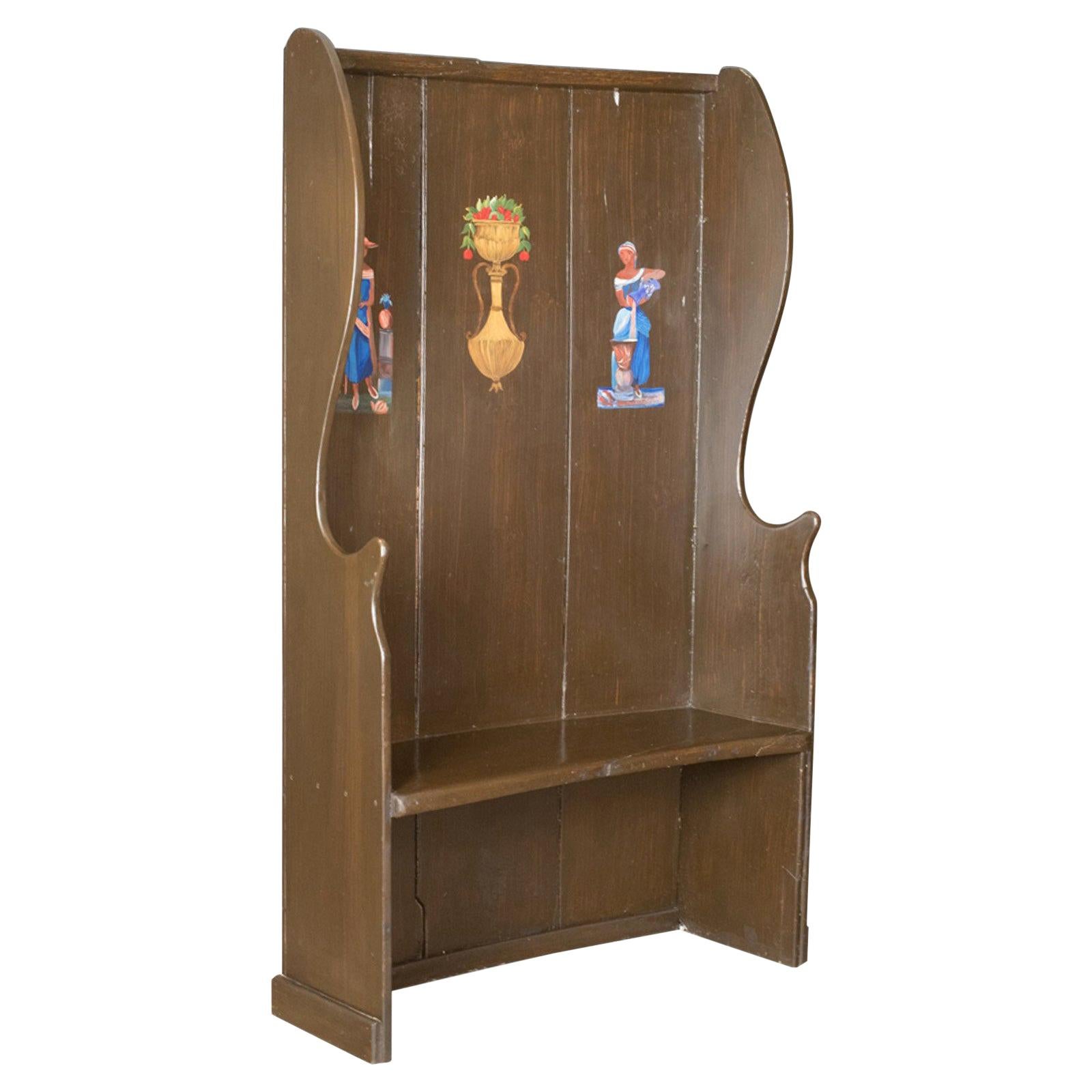 Antique Tavern Bench, English, Georgian, Painted Pine Settle, circa ...