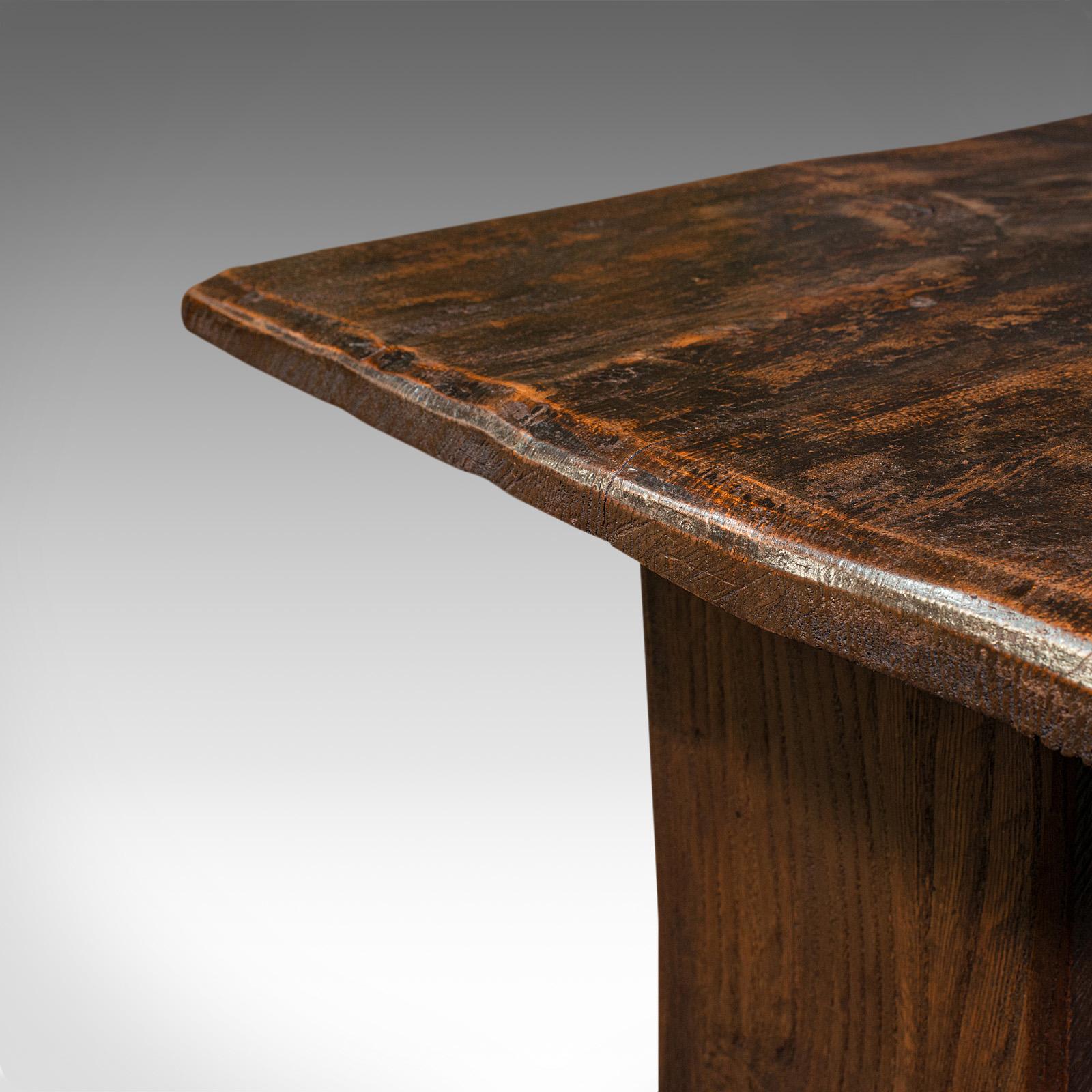 Antique Tavern Table, English, Oak, Occasional, Side, Live Waney Edge ...
