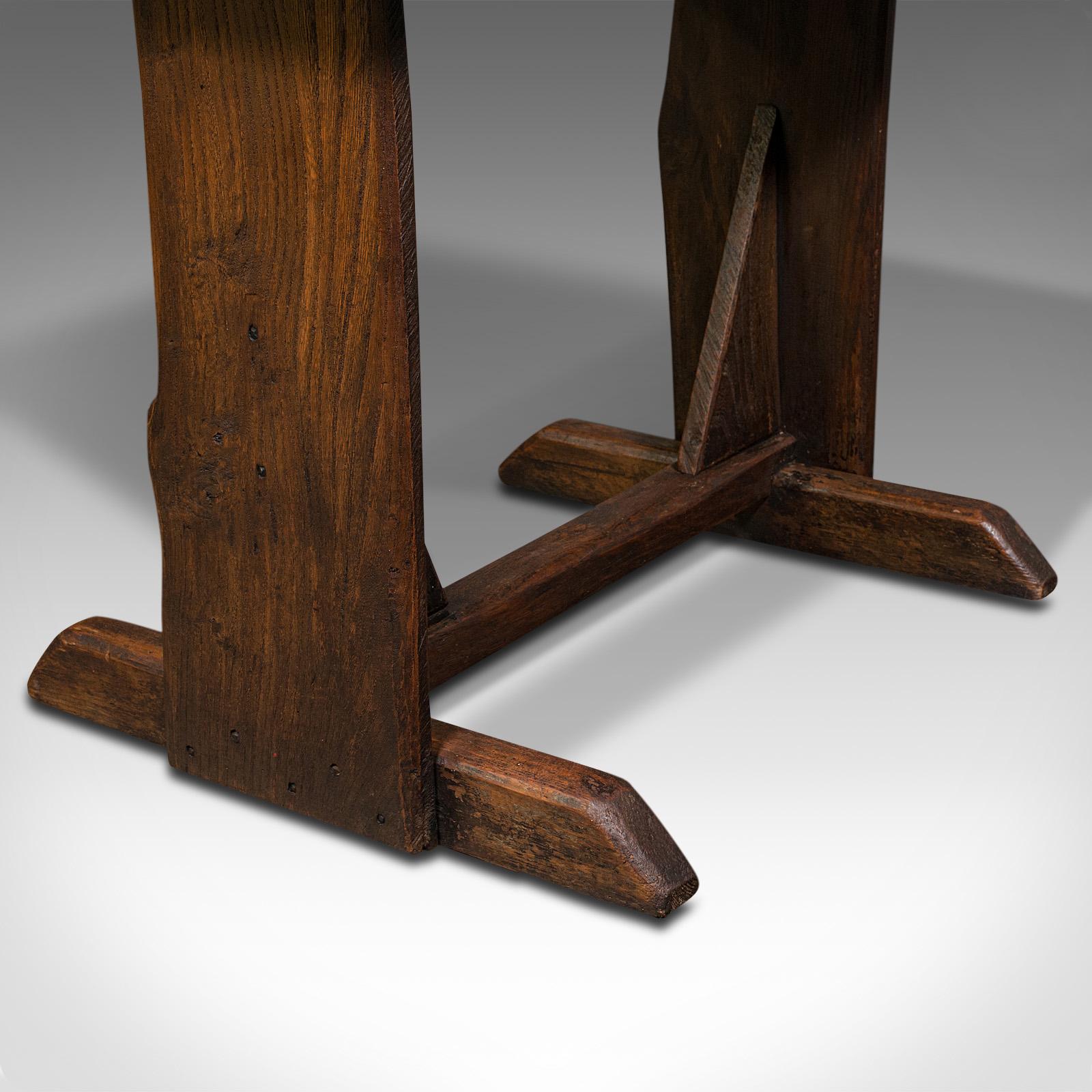 Antique Tavern Table, English, Oak, Occasional, Side, Live Waney Edge ...