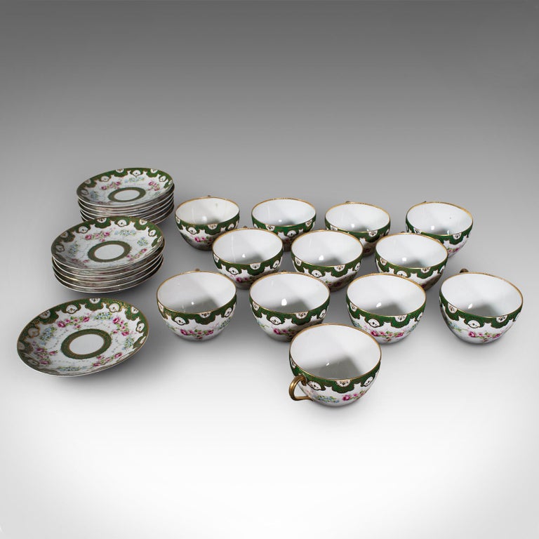 Antique Tea Service, German, Porcelain, 12 Person, Afternoon Set ...