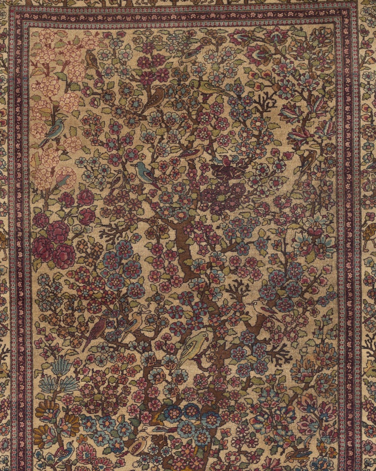 Antique Tehran Rug circa 1880 For Sale at 1stDibs