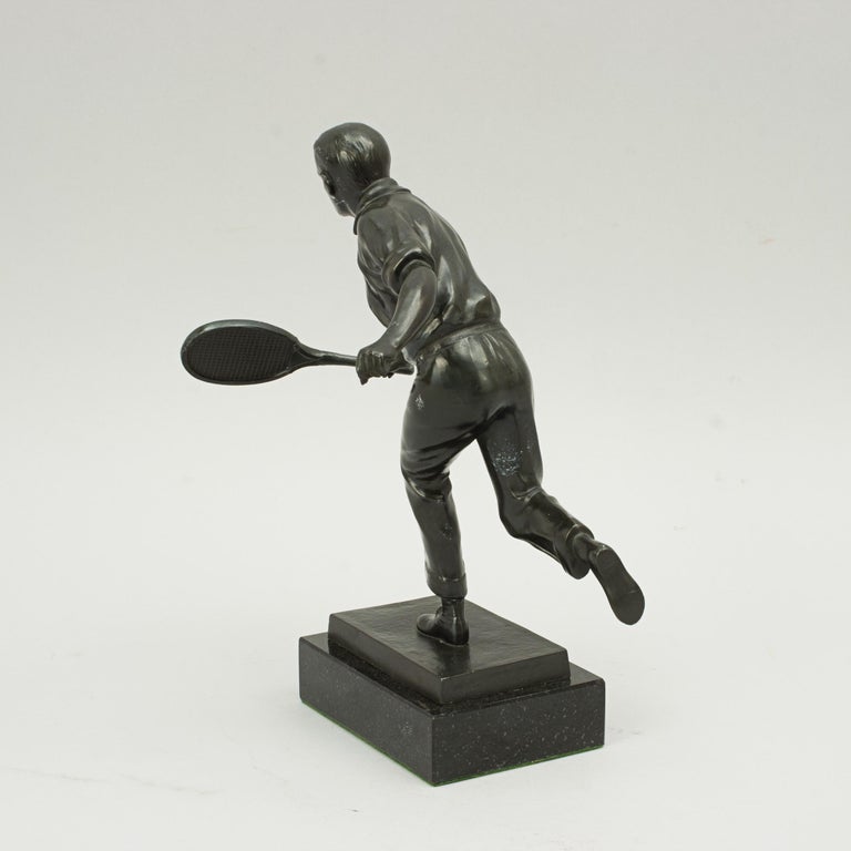 Antique Tennis Figures, Male and Female Tennis Statues For Sale at 1stDibs