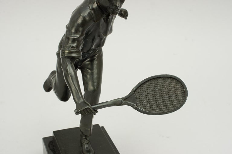 Antique Tennis Figures, Male and Female Tennis Statues For Sale at 1stDibs