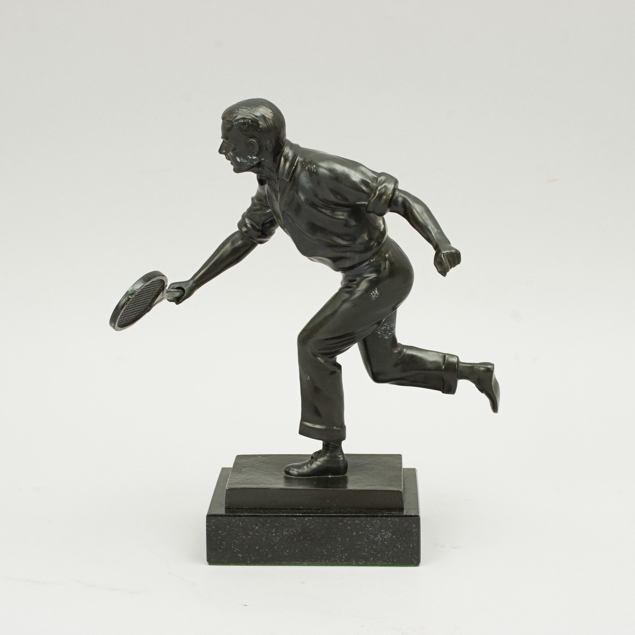 Antique Tennis Figures, Male and Female Tennis Statues For Sale at 1stDibs