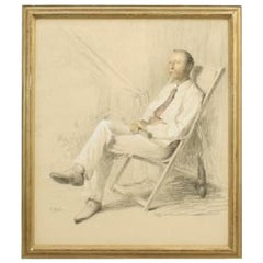 Antique Italian Watercolor Painting Signed by Mario Spinetti, 1848-1925 ...