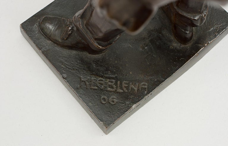 Antique Tennis Sculpture of Wimbledon Champion, Renshaw. at 1stDibs