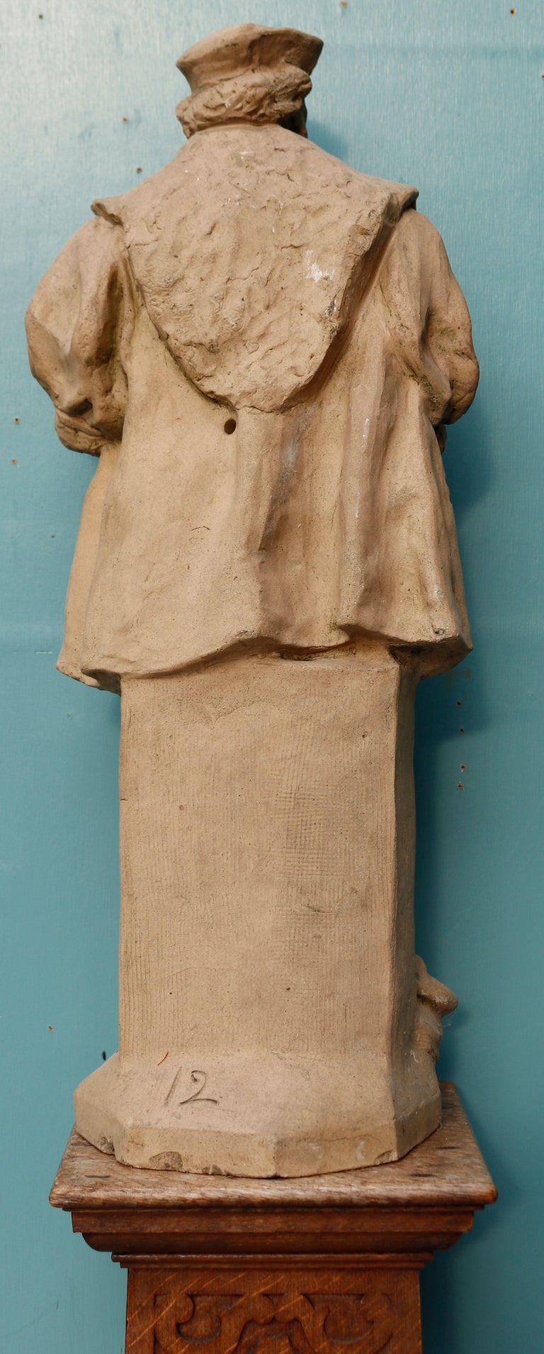 Antique Terracotta Statue of a Renaissance Figure For Sale at 1stDibs
