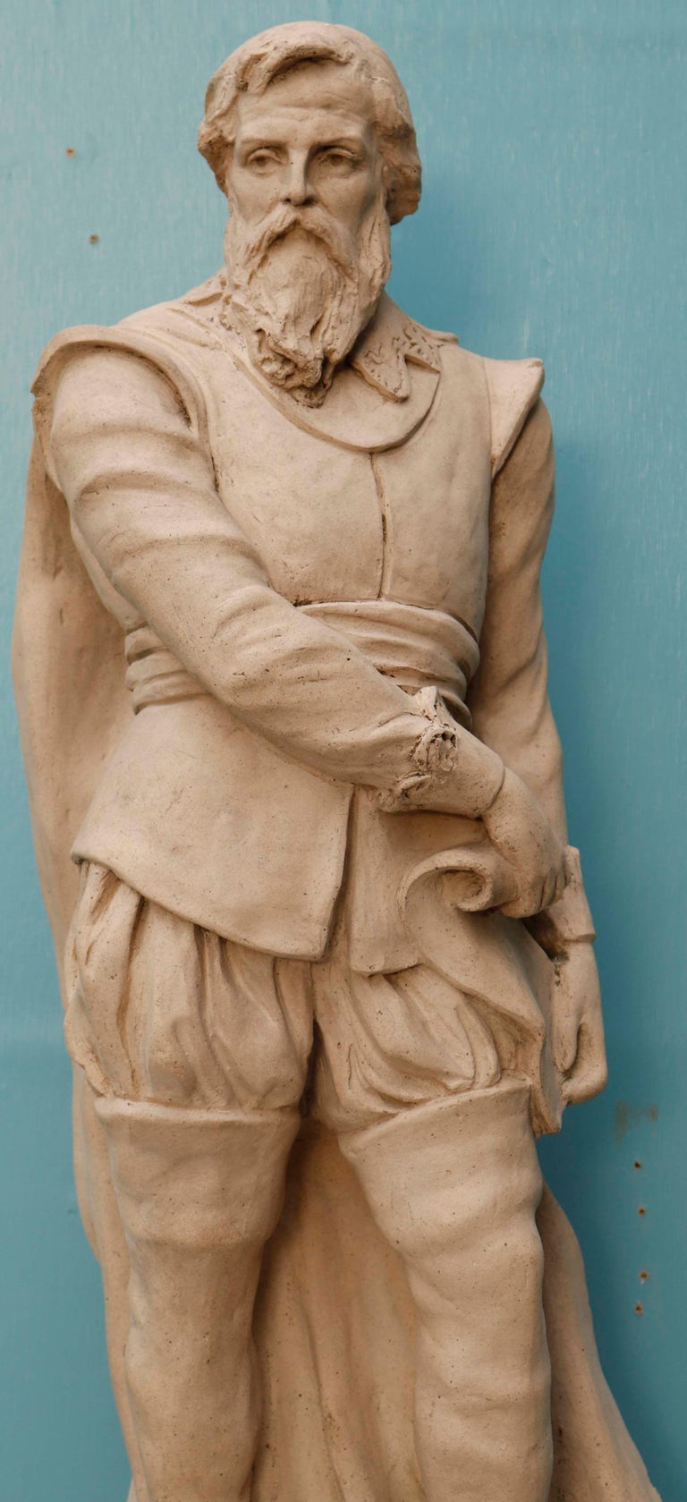 Antique Terracotta Statue of a Renaissance Figure For Sale at 1stDibs
