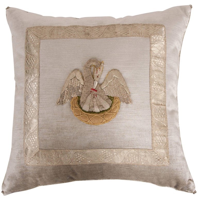 Antique Textile Pillow by B.Viz Design at 1stDibs