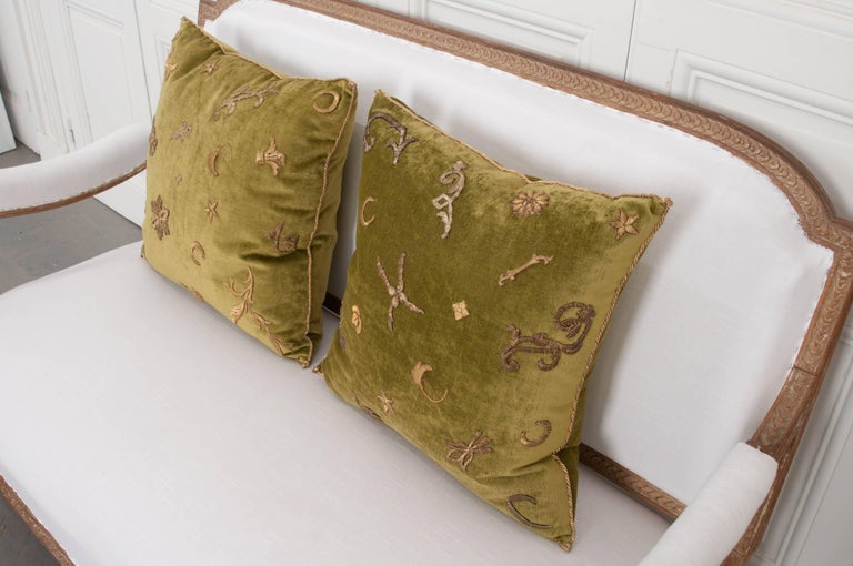 Antique Textile Pillows by B.Viz Design at 1stDibs