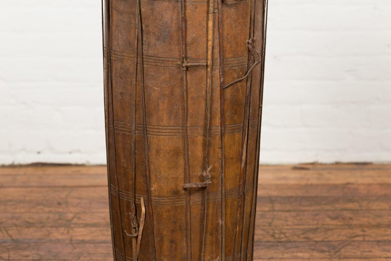 Antique Thai 19th Century Wood and Leather Klong Khaek Processional ...