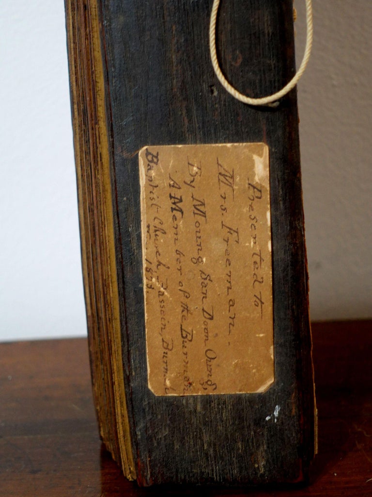Antique Thailand Sutra Bamboo / Palm Leave Book, 1873 For Sale at 1stDibs