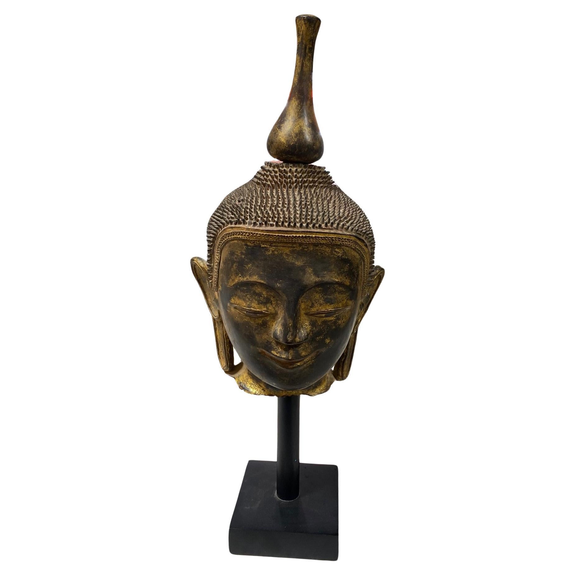 Antique Thayo Burmese Burma Myanmar Shan Thai Asian Buddha Head ...