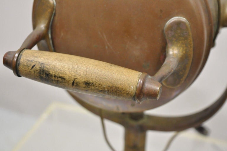 Antique the Neverout Searchlight Projector Brass Naval Rose Mfg Table ...