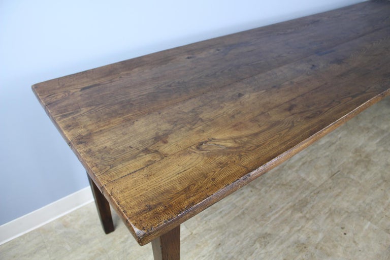 Antique Thick Top Ash Farm Table at 1stDibs