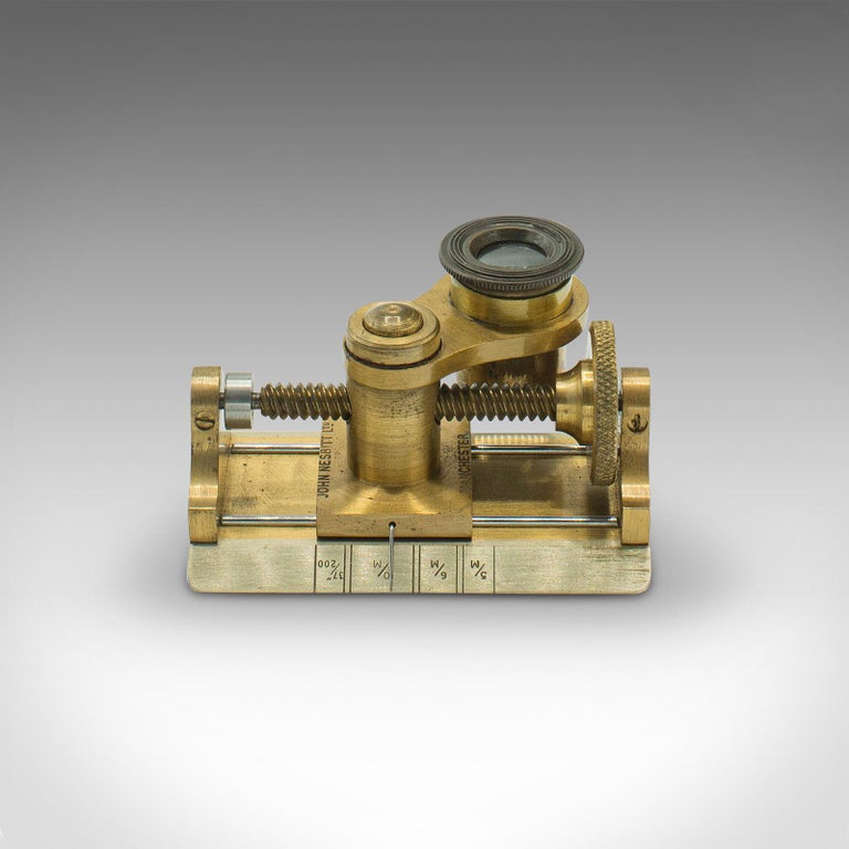 Antique Thread Counter, English, Brass, Industrial Instrument ...