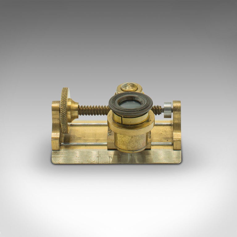 Antique Thread Counter, English, Brass, Industrial Instrument ...